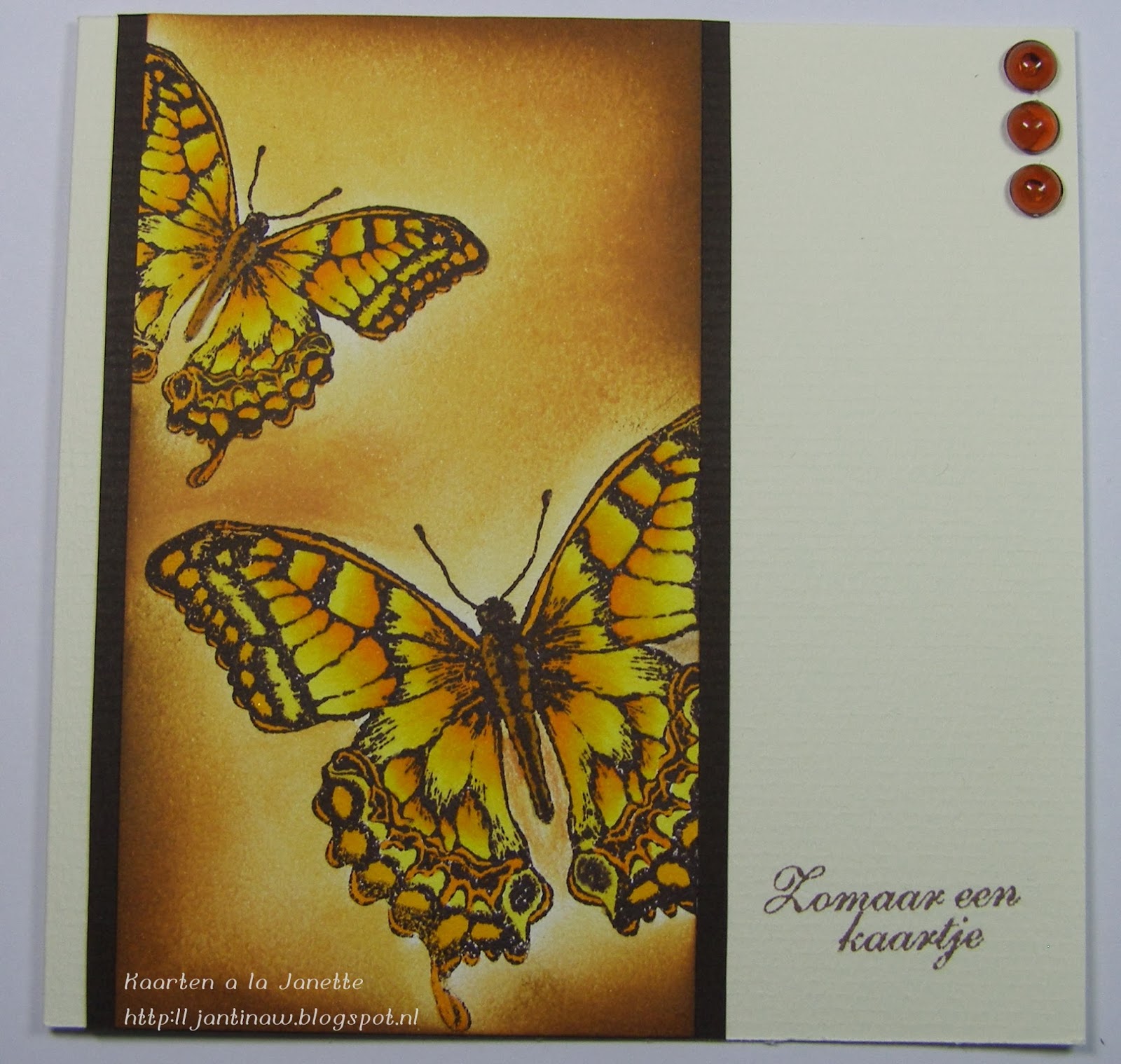 Kaarten à la Janette: Zomaar een kaartje