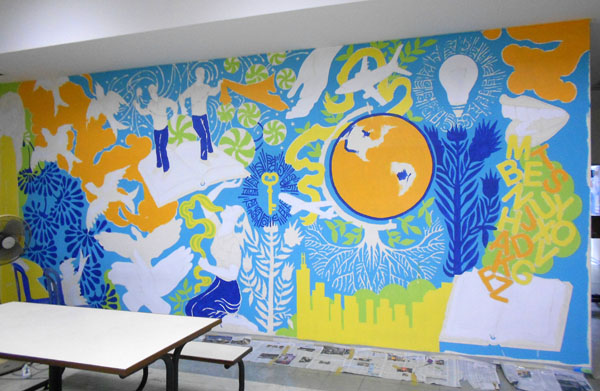 Damarak The Destroyer: Mural for language school in Thailand