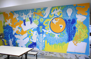 Damarak The Destroyer: Mural for language school in Thailand