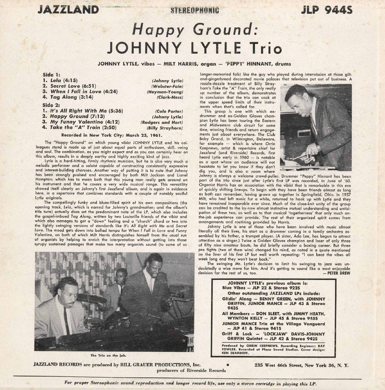 Unearthed In The Atomic Attic: Happy Ground - Johnny Lytle