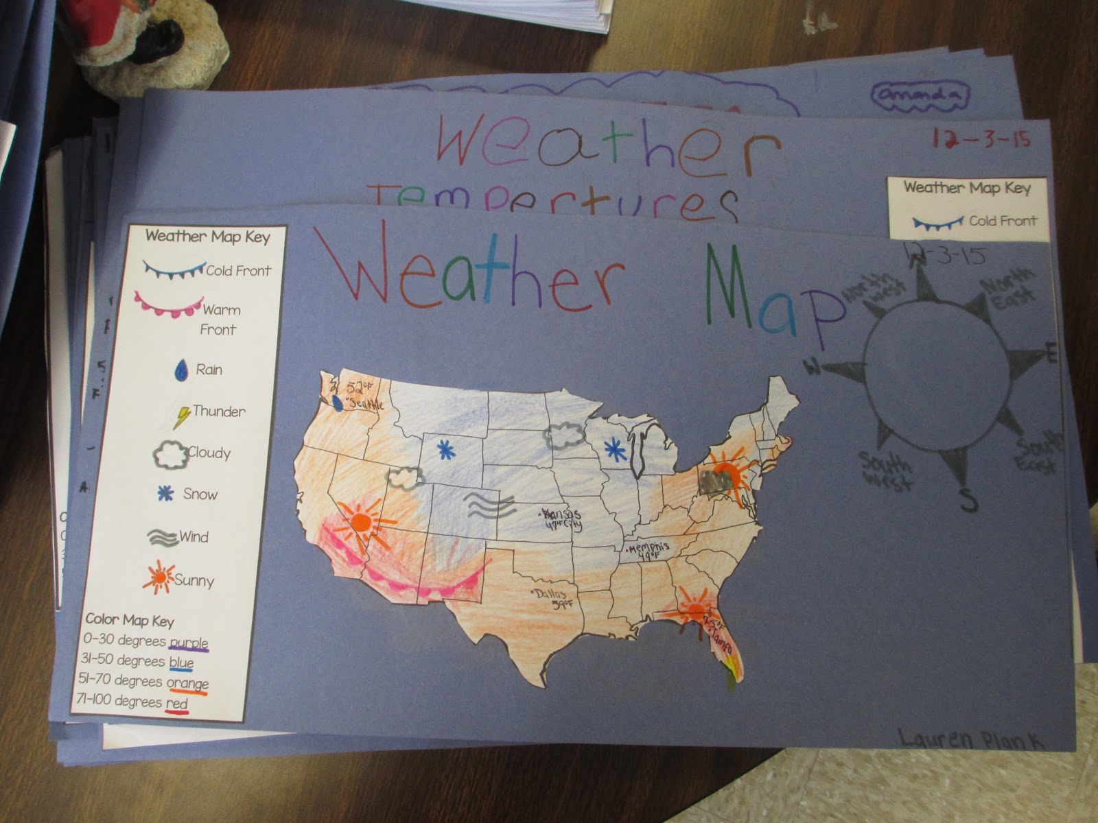 Mrs. Hall's Classroom Blog: Weather Maps