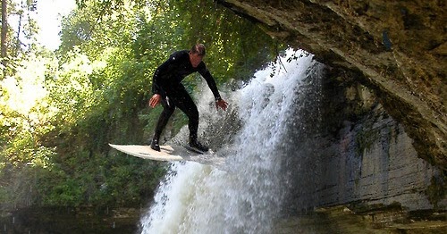Minnesota Waterfall Surfing???