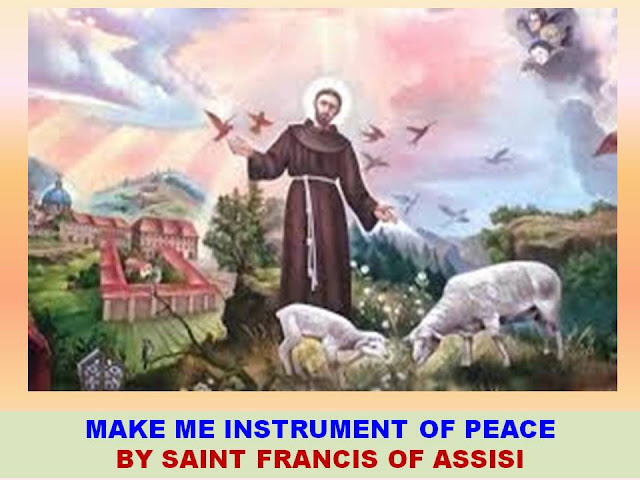 Catholic saints and prayers: Prayer by saints -Make Me an Instrument of ...