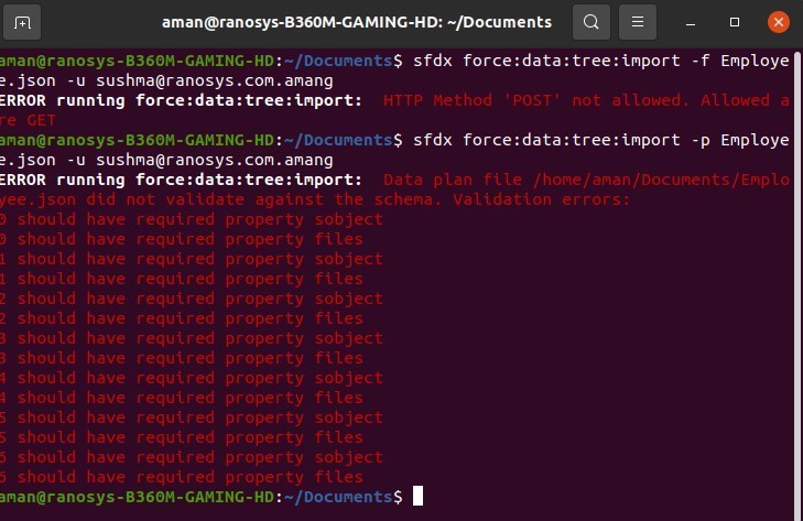 Aman Salesforce Salesforce Tutorial Import Multiple Data Using Single Sfdx Command