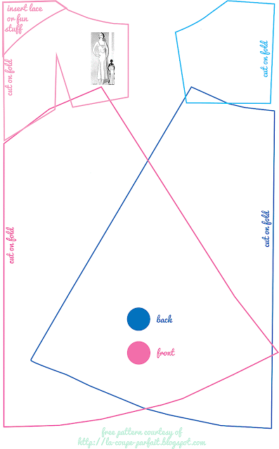 la coupe parfaite: Free women's slip pattern from 1930