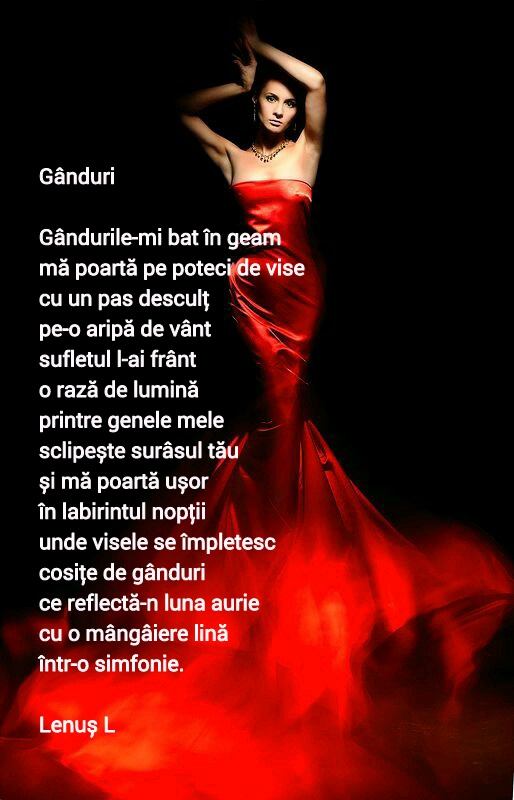 Gânduri de suflet - izvor de cultură: Gânduri