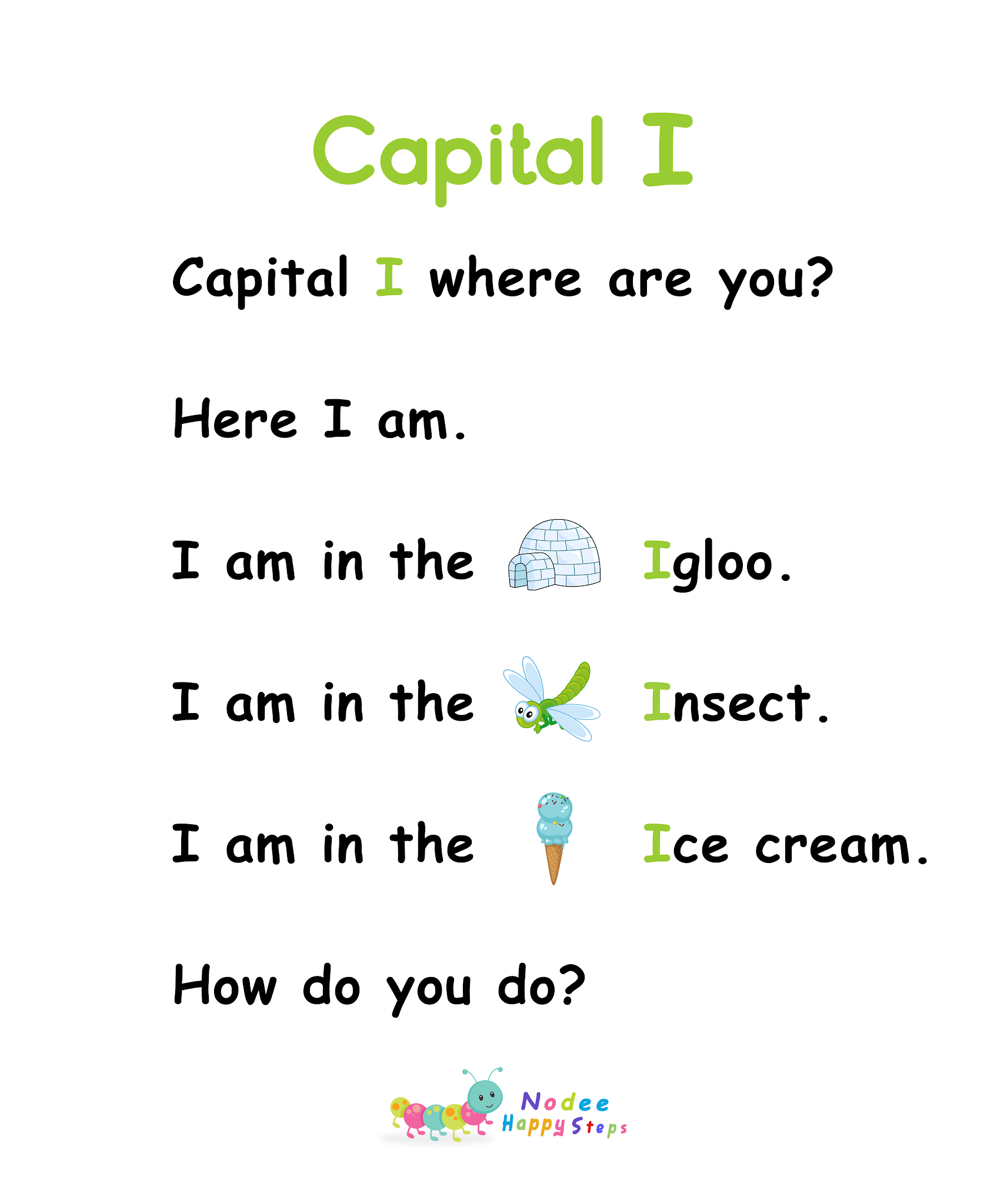 Letter I 'Uppercase-Lowercase' - Alphabet Stories - Reading ...