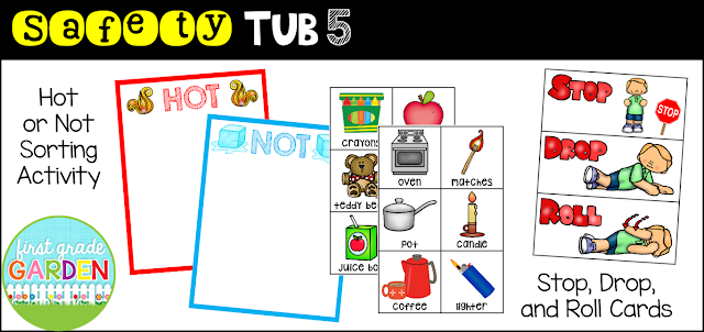 First Grade Garden: Health Explore Tubs - Safety
