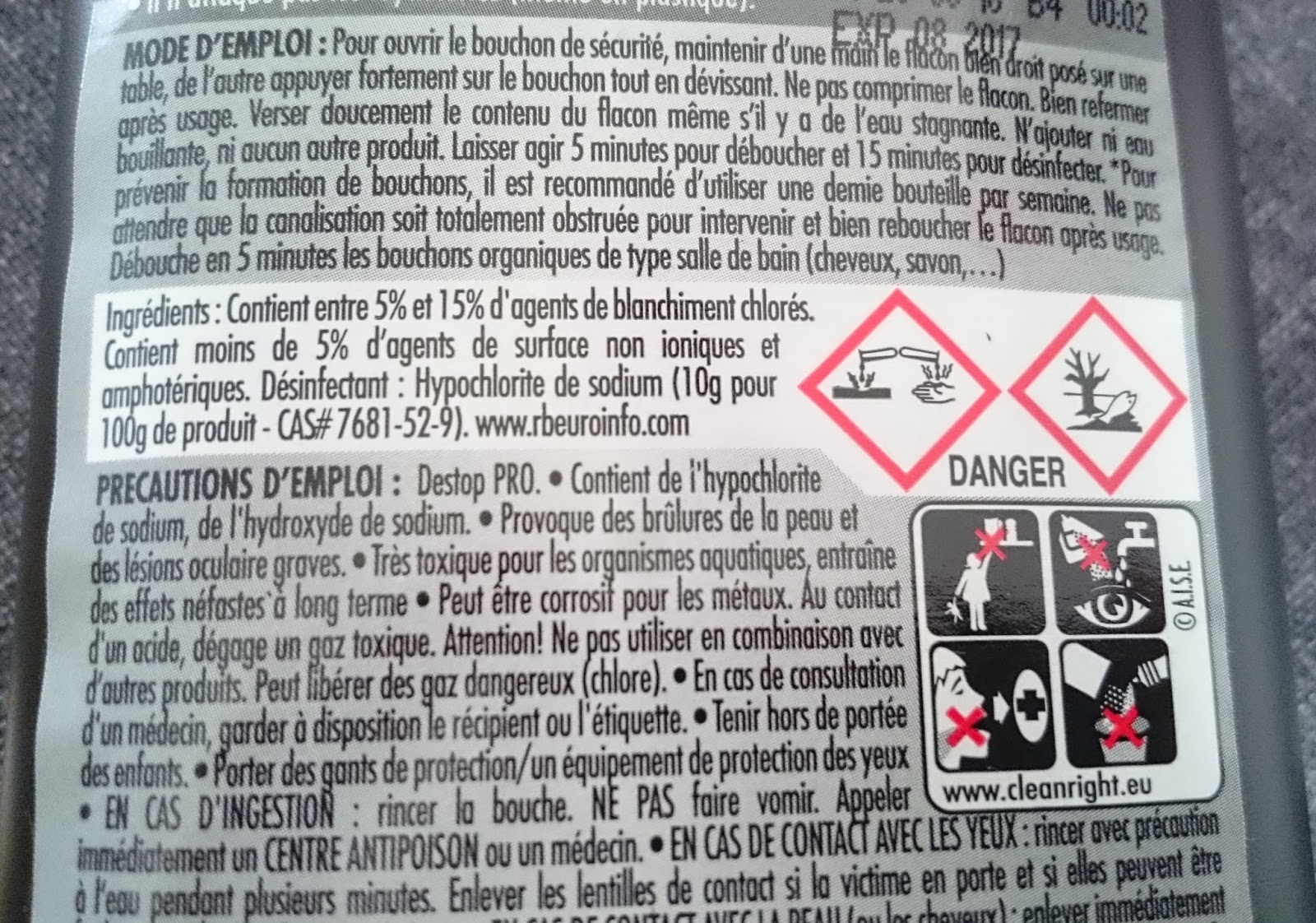 Avis, Tests, Reviews: DESTOP Pro Déboucheur Gel