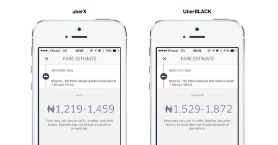 Arrive in Style with Uber Lagos. Get N5000 credit for your first ride!