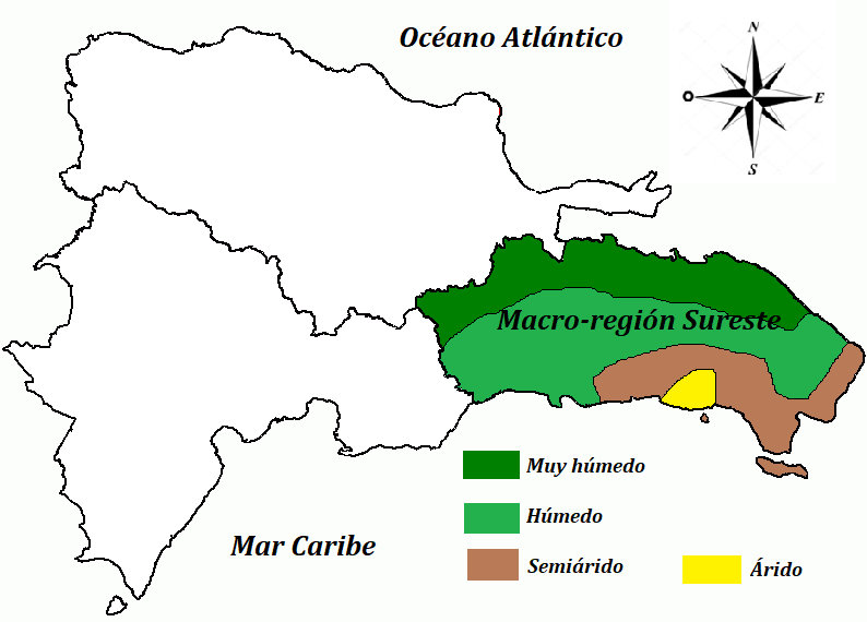 Características de la Maco-región Sureste.