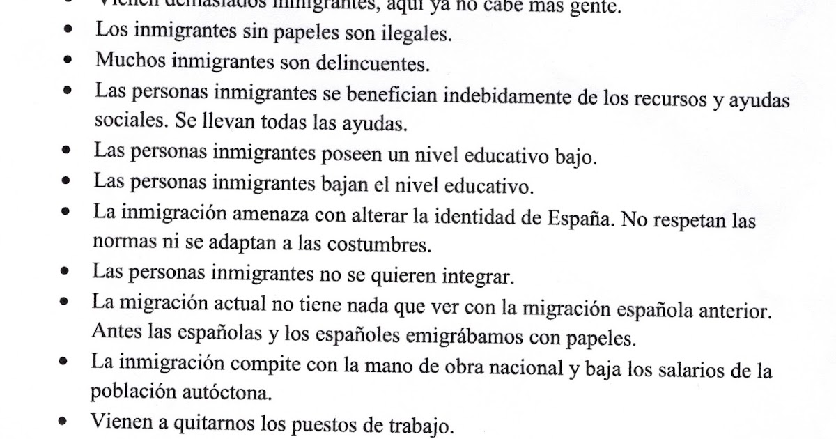 valores éticos: La inmigración 2. La clase de David