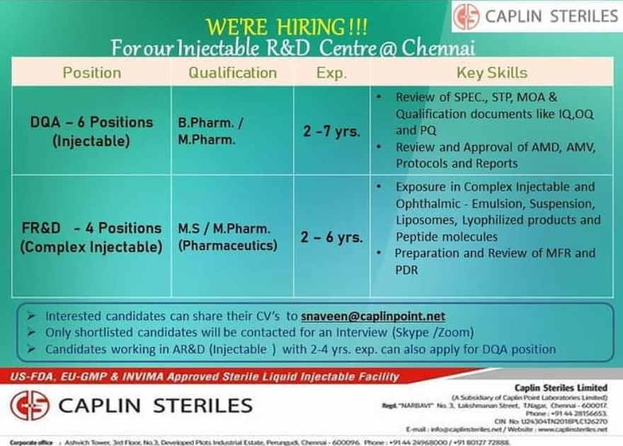 Pharma Jobs