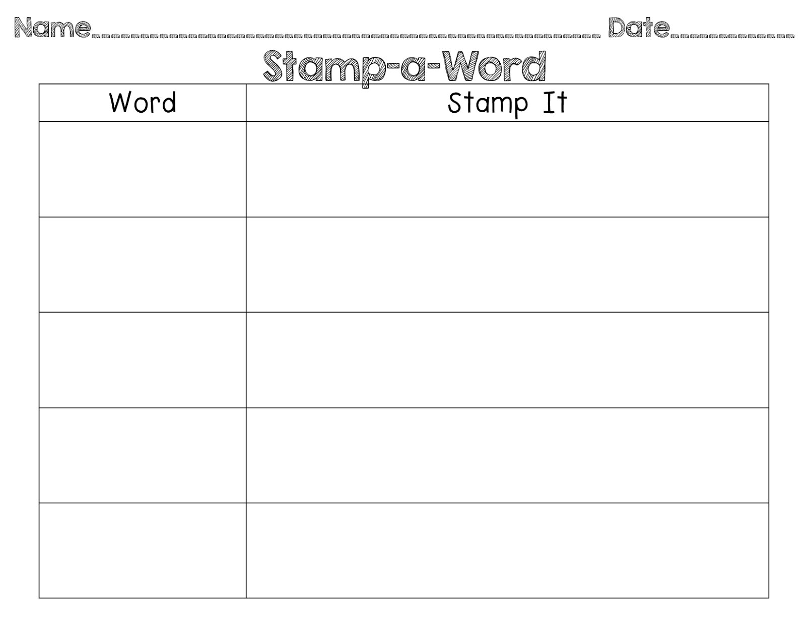 Word Work Centers Freebie!!! | Pride and Primary