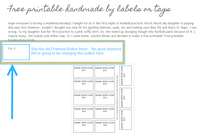 Sweetly Scrapped: Adding A Pinterest Button to EACH Blog Post Tutorial