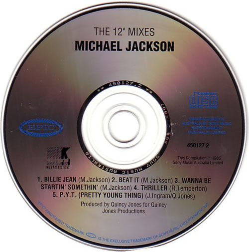 The Tickle Test Dos: Michael Jackson - The 12" Mixes (1986) {1991 Epic ...