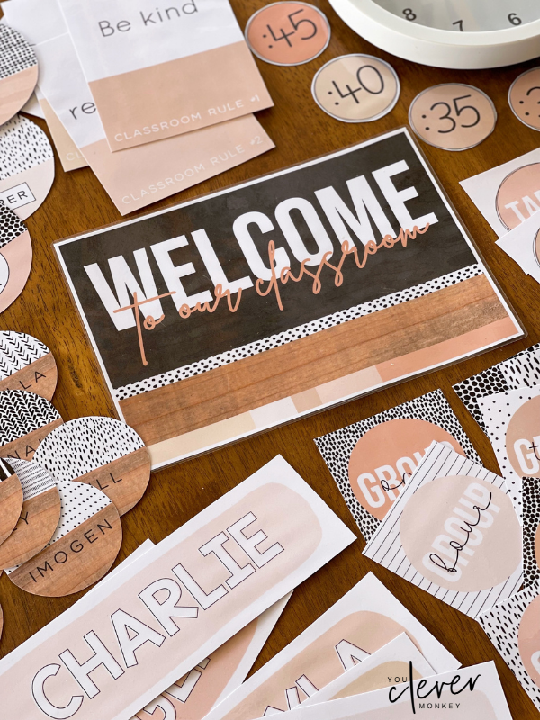 B+W NEUTRALS CLASSROOM DECOR | you clever monkey