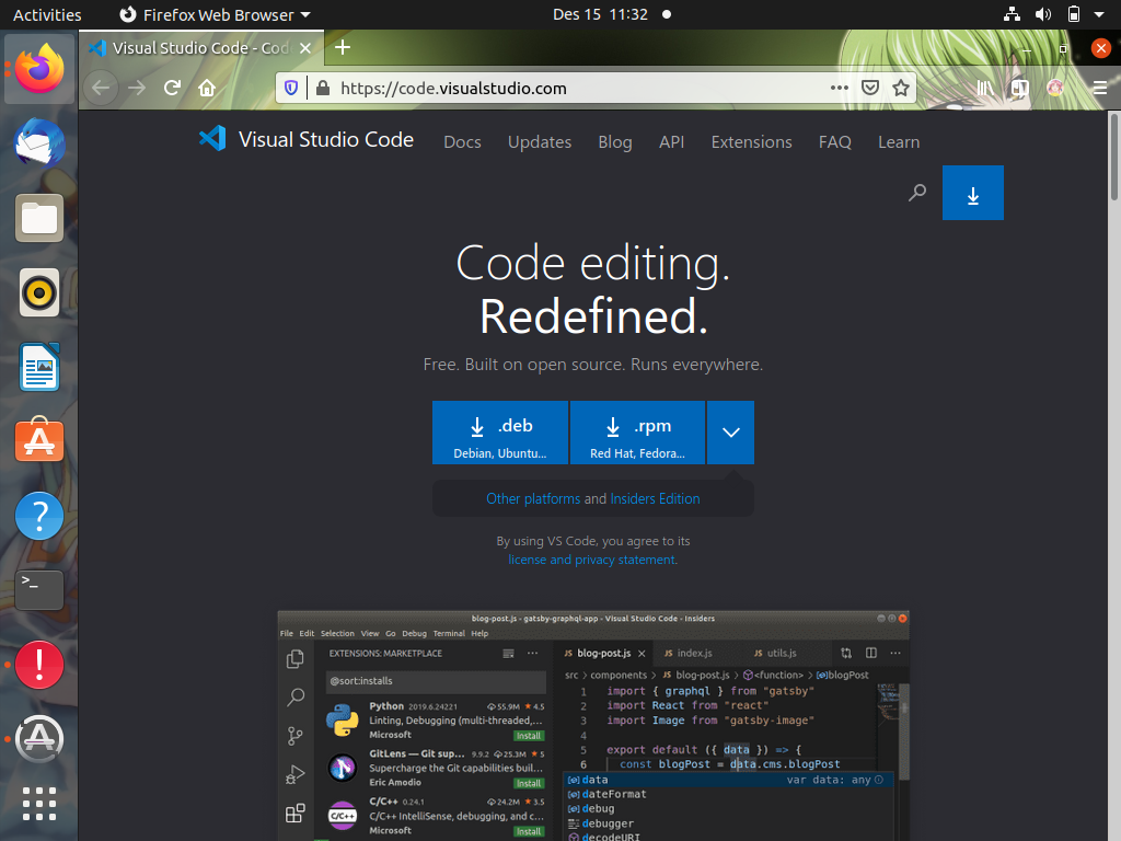 Tutorial Instal Visual Studio Code di OS Linux