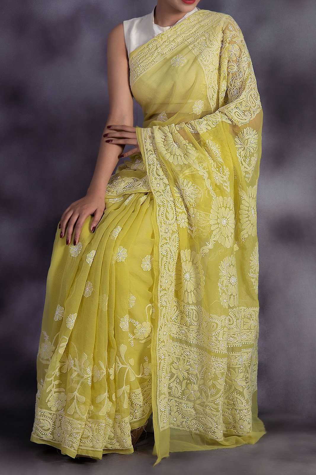 Chickenkari and simple work outfit which are pretty and simple ...