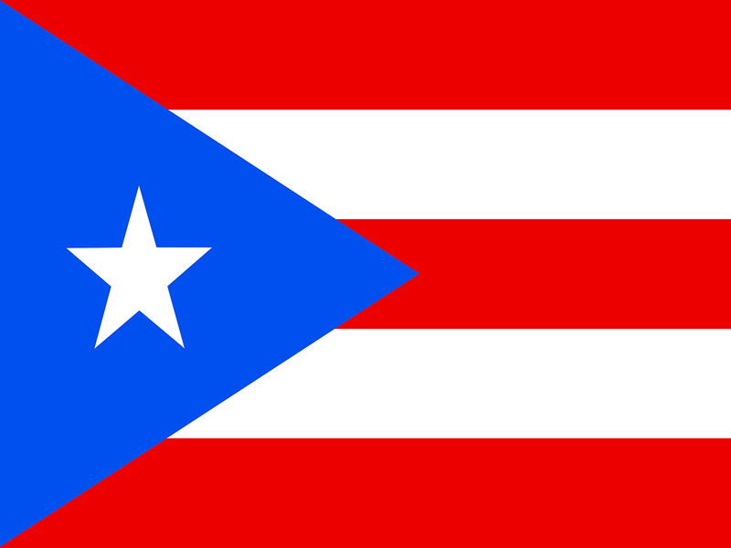La bandera de Puerto Rico