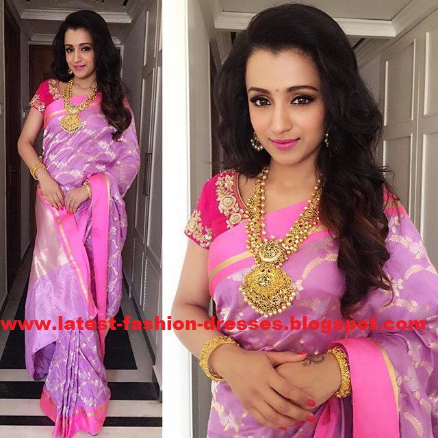 LATEST SOUTH INDIAN DESIGNER SAREE AND BLOUSE NECK DESIGNS COLLECTIONS ...