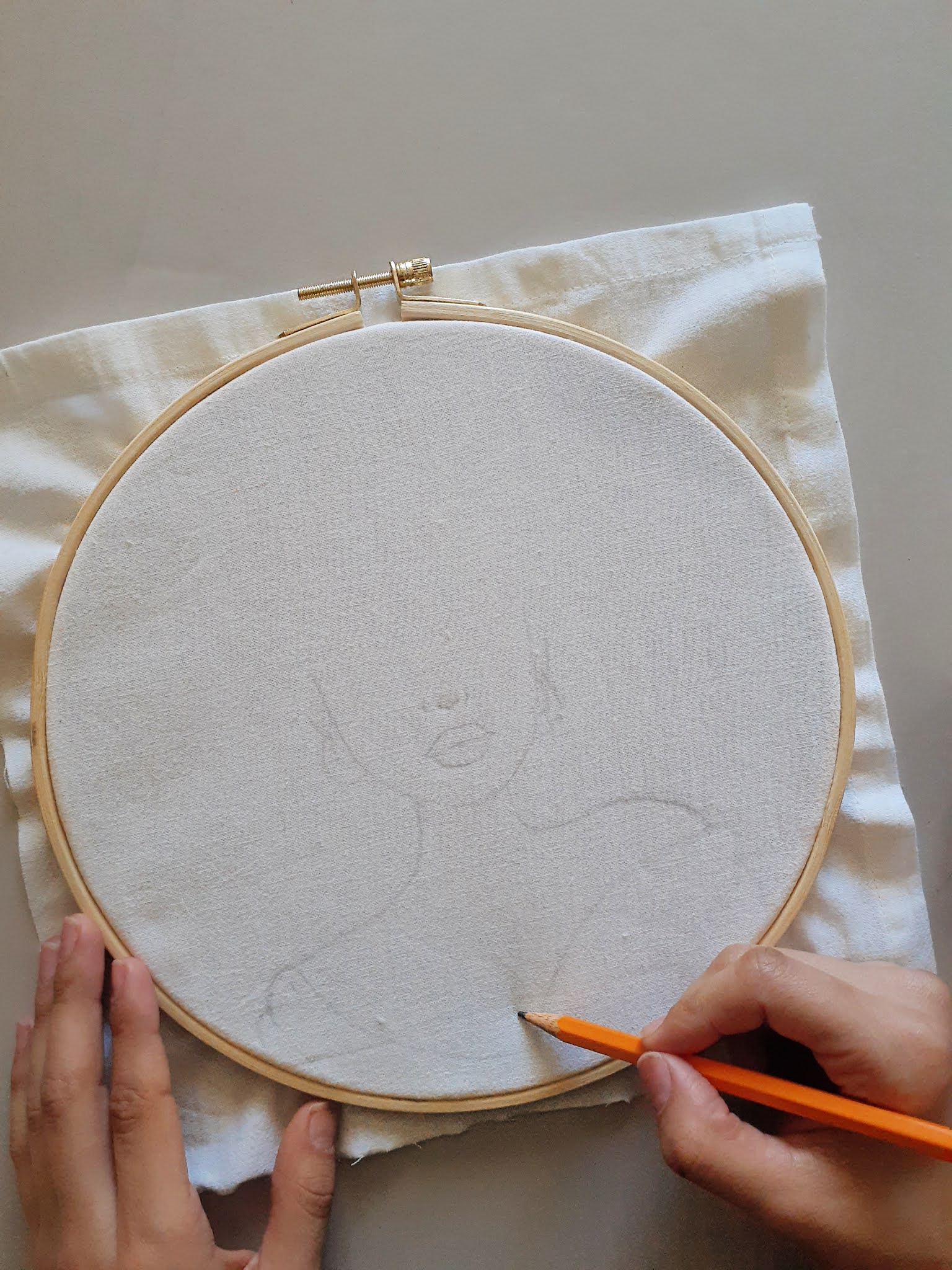 Embroidery Hoop Art - Opal Crown