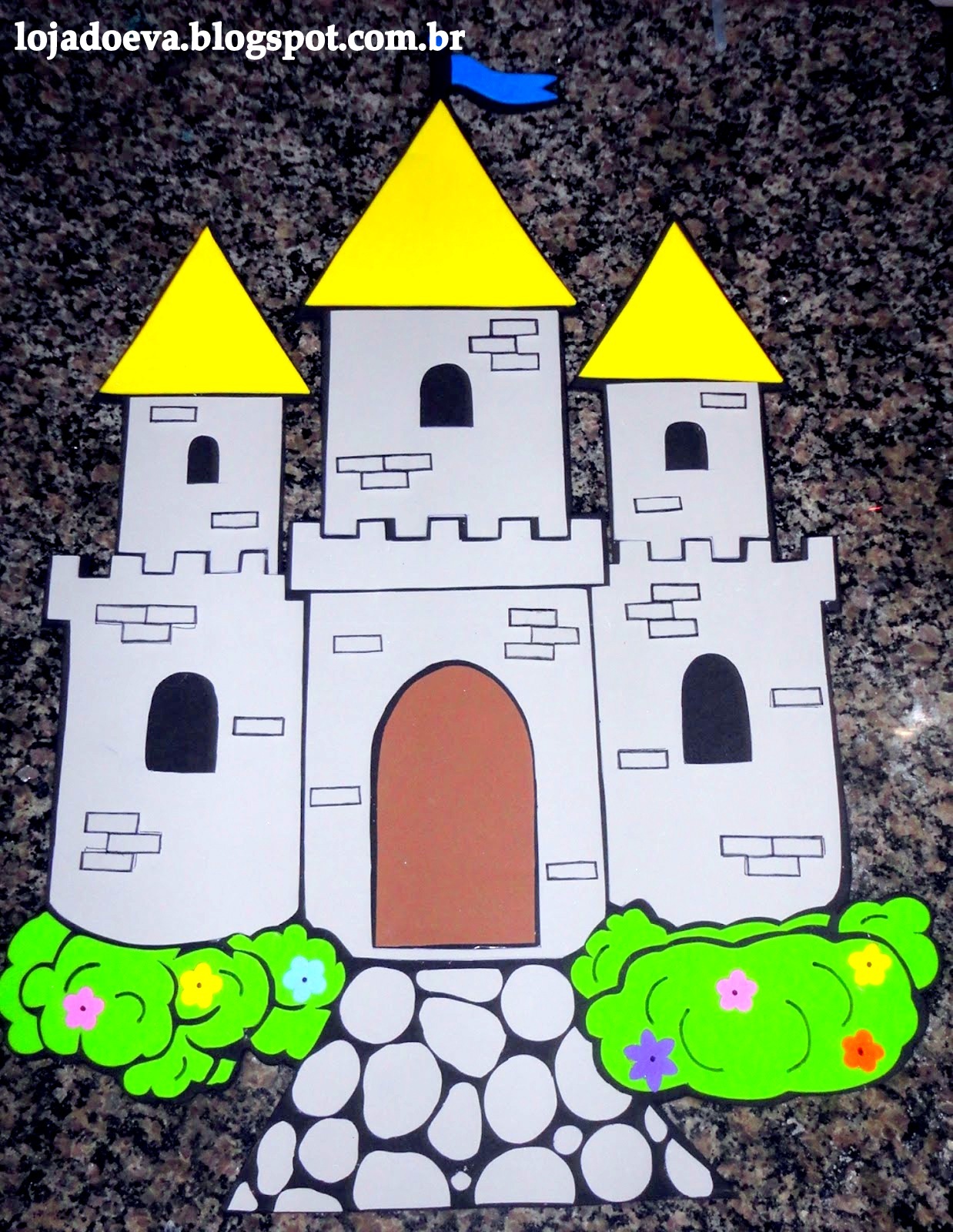 ARTESANATO EM E.V.A: CASTELO EM EVA