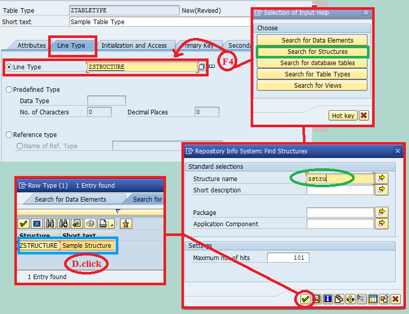 Learn SAP-ABAP online for Free.........: Creating a Structure and Table ...