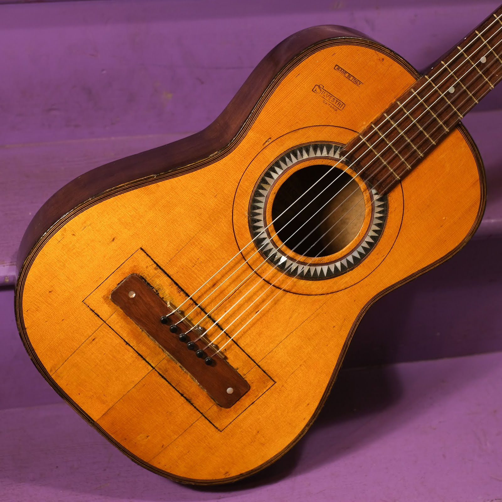 1950s Ermalinda Silvestri (Italian-made) Parlor Folk Guitar