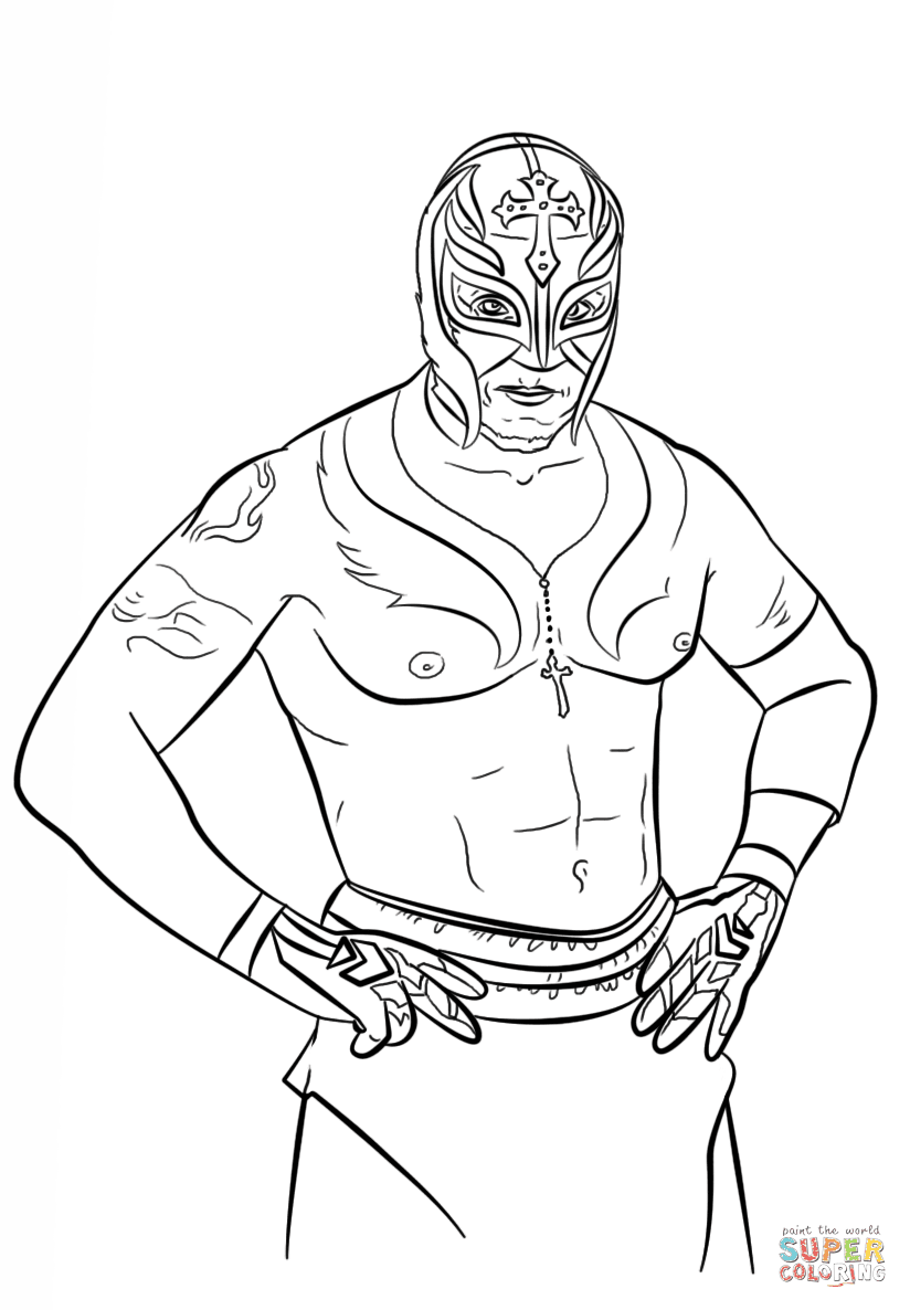 Rey Mysterio Coloring Pages ~ Coloring Pages