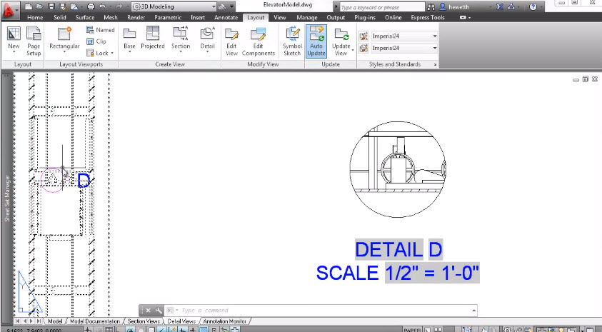 วิธีการทำ Drawing Detail Views ด้วยโปรแกรม AutoCAD 2013 - Graphic Cad ...