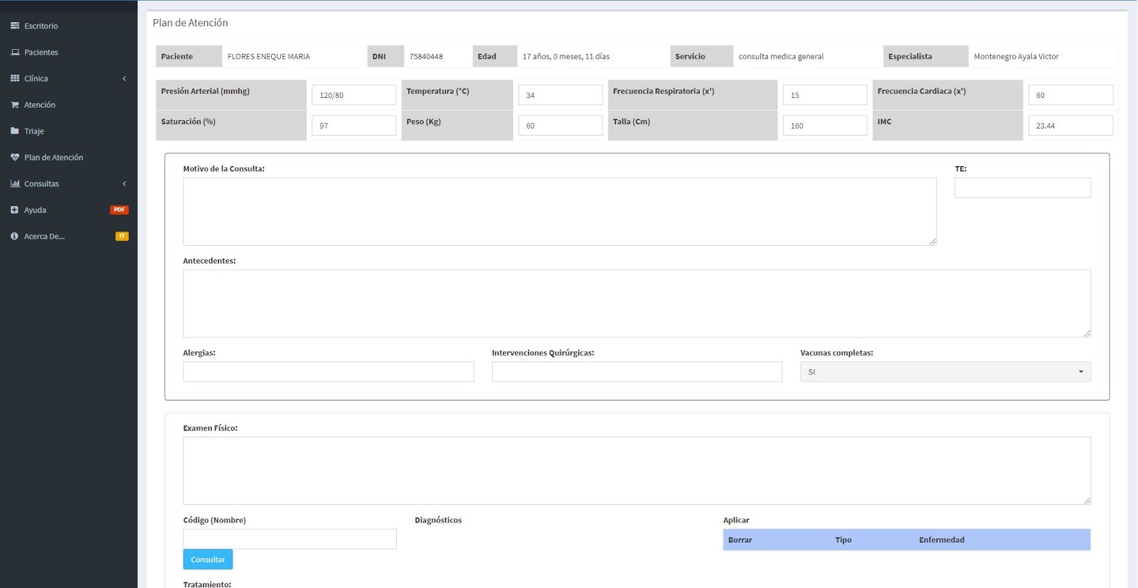 Código Sistema de Historias clínicas y gestión de clínicas - PHP, MySQL ...