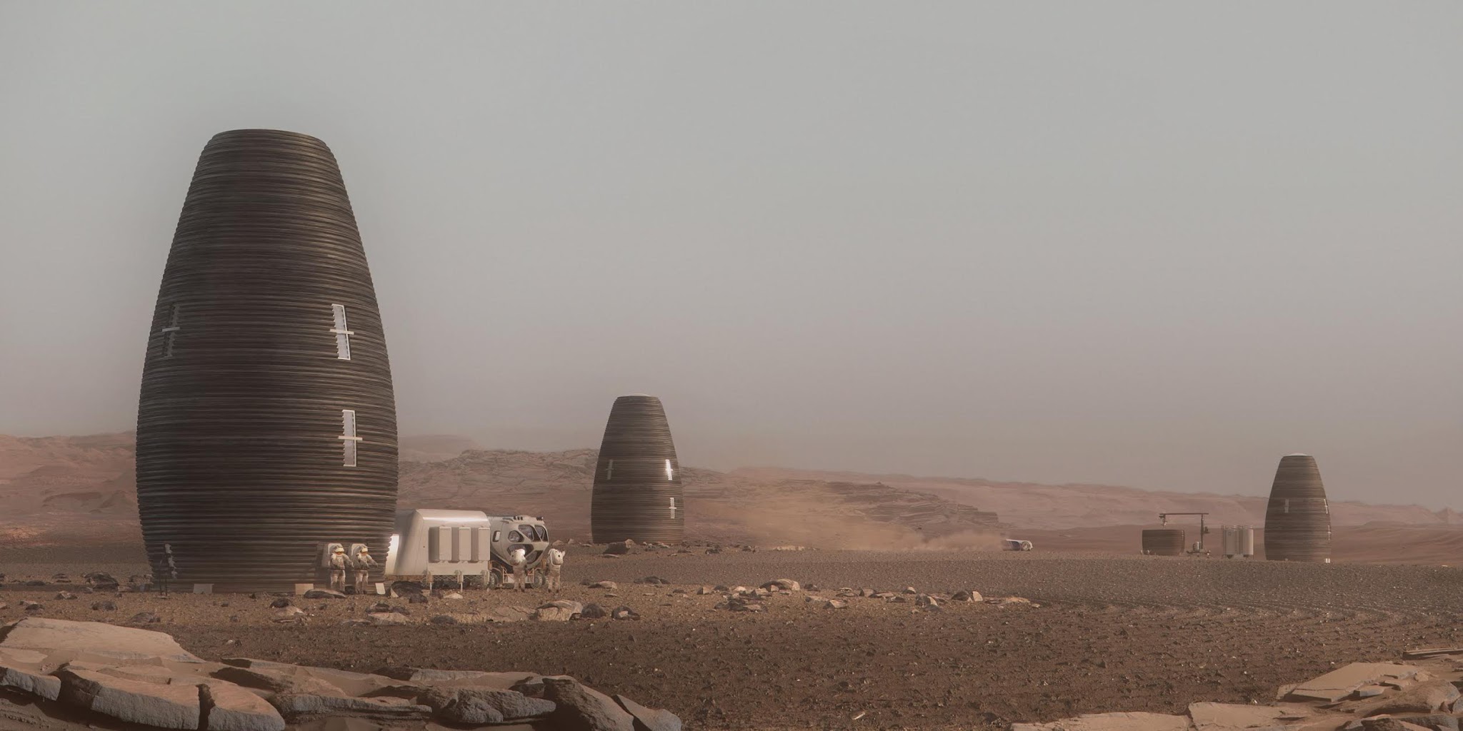 3D-printed Mars habitat MARSHA by AI SpaceFactory | human Mars