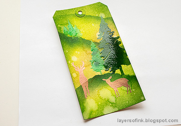 Layers of ink: Shades of green tag