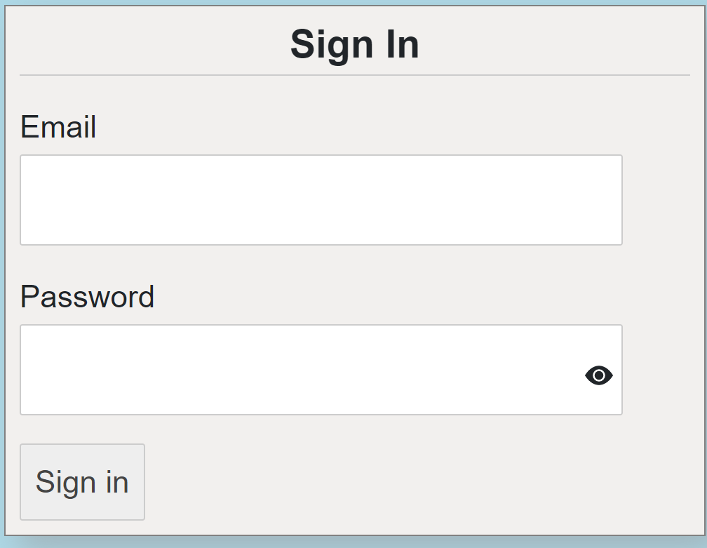 Sign In best practices, Blazor Style