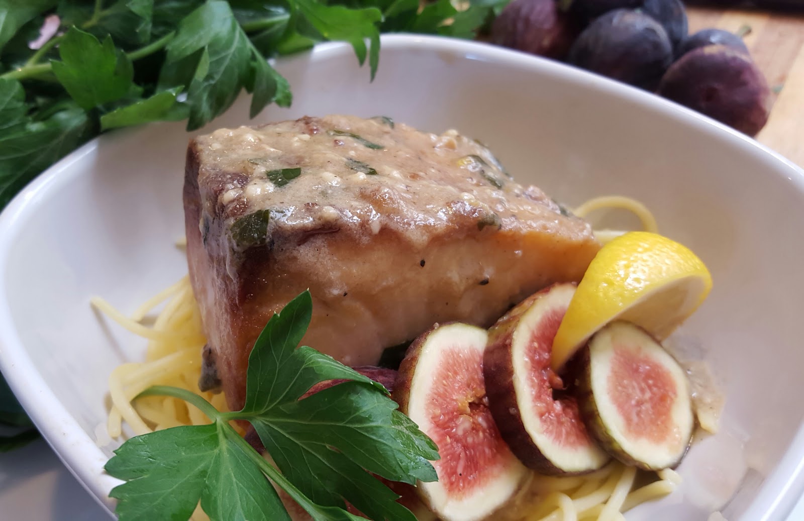 World Class Cooking: Pan Seared Open Blue Cobia with Coconut Lemon Fig ...