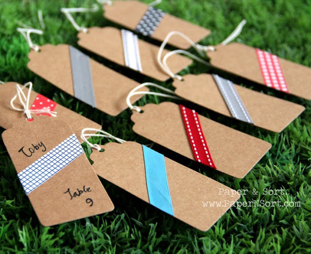 { Confession of a Paper Addict }: DIY Escort Card / Hang Tags with ...