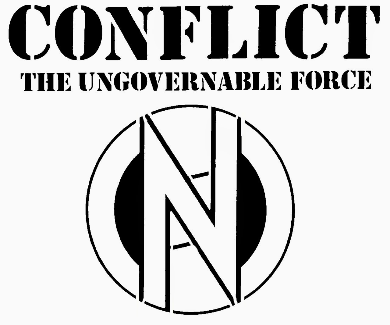 Shrouded in Fog: Conflict Stencil #2