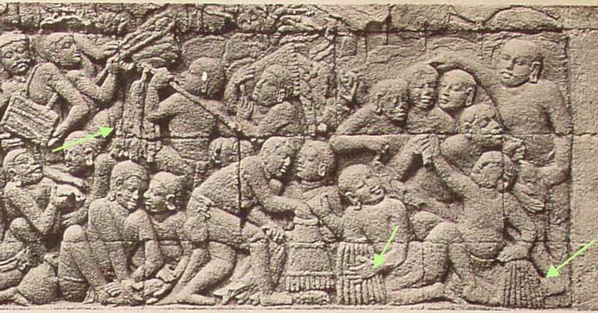 panen ikan ada di relief candi borobudur ~ kerajinan batu alam merapi
