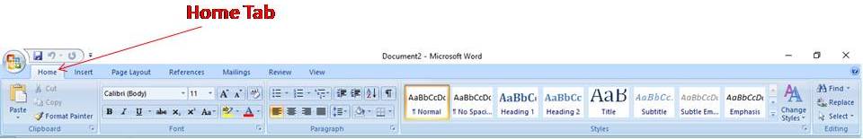 Home Tab in MS Word 2007 in Hindi and English || एम.एस. वर्ड 2007 में ...