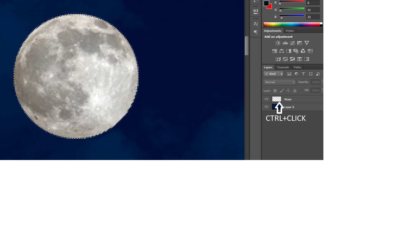 Adobe Photoshop Tutorial: Creating Moonlight effect using Adobe ...