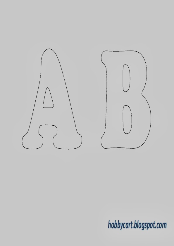 Hobi sepeti...: Harf ve rakam sablonları