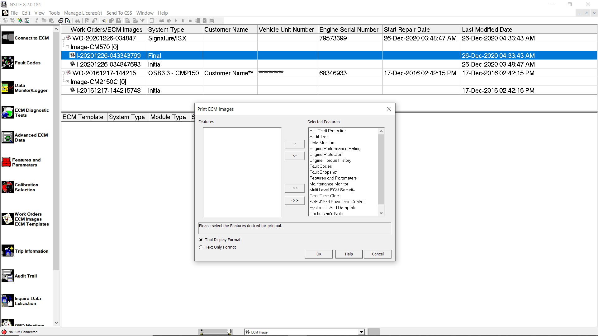 Work Orders on Cummins INSITE Software (CUMMINS Engines) - Blog.Teknisi