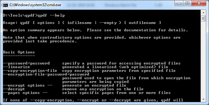 qpdf - PDF encryption and decryption - Manmohan Sethumadhavan