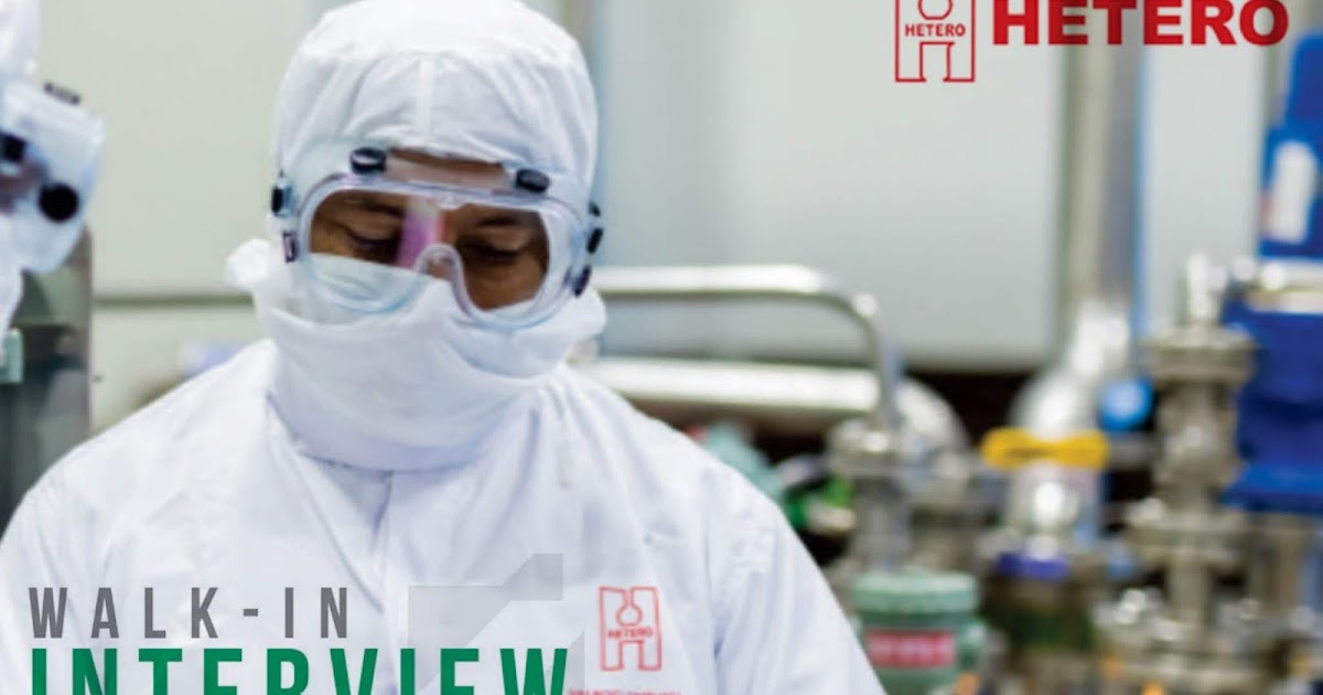 Hetero drugs | Walk-in interview at Hyderabad for MSc Freshers on 10 Oct 2019 | Pharma Freshers Jobs