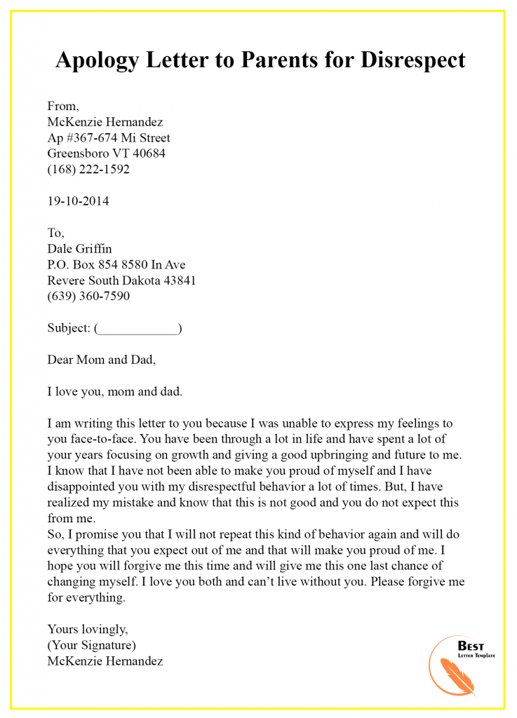 Behavior Letter To Parents From Teacher Template ~ Resume Letter