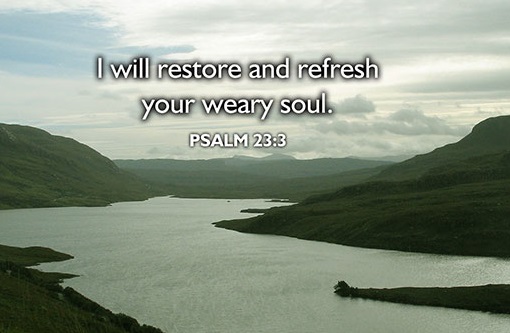 IMMANUEL GOD WITH US: I will restore and refresh your weary soul.