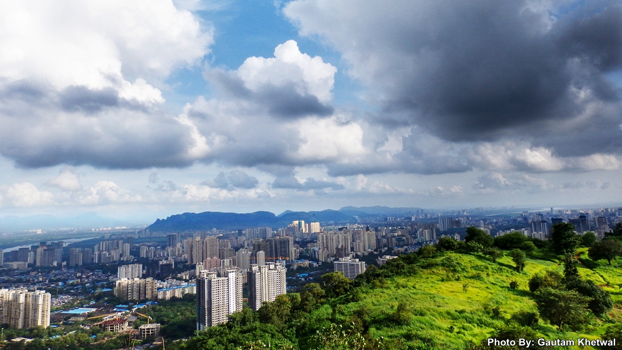 Thane - The Lake City: Thane City from Yeoor Hills