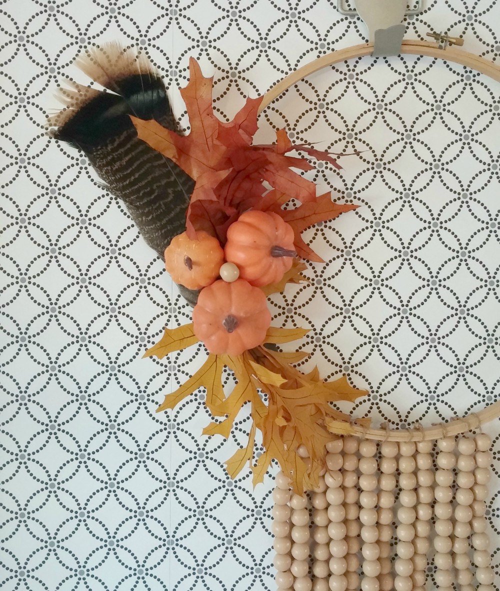 DIY Boho Fall Wreath - Little Vintage Cottage