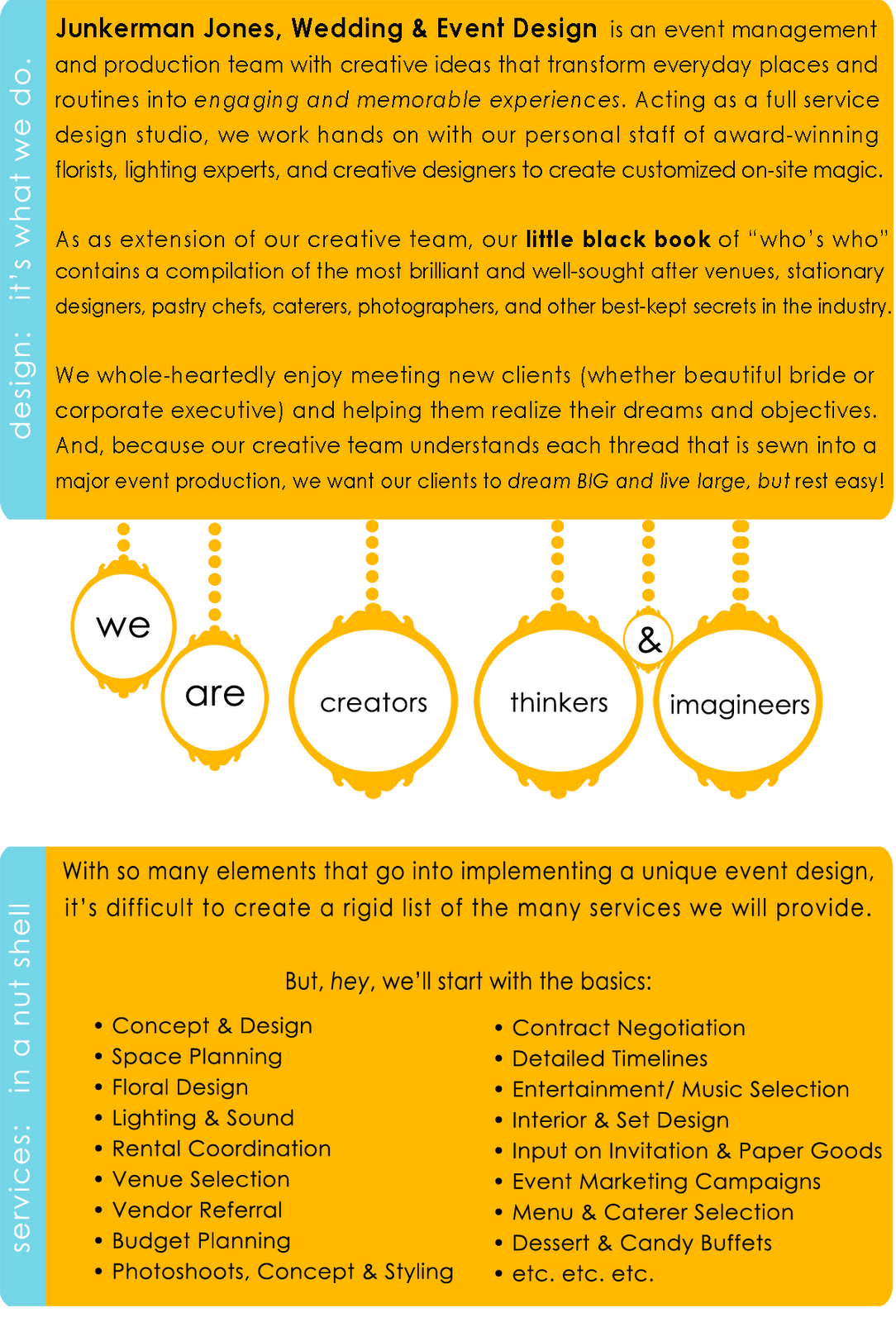 Event Design | Junkerman Jones, Wedding and Event Design